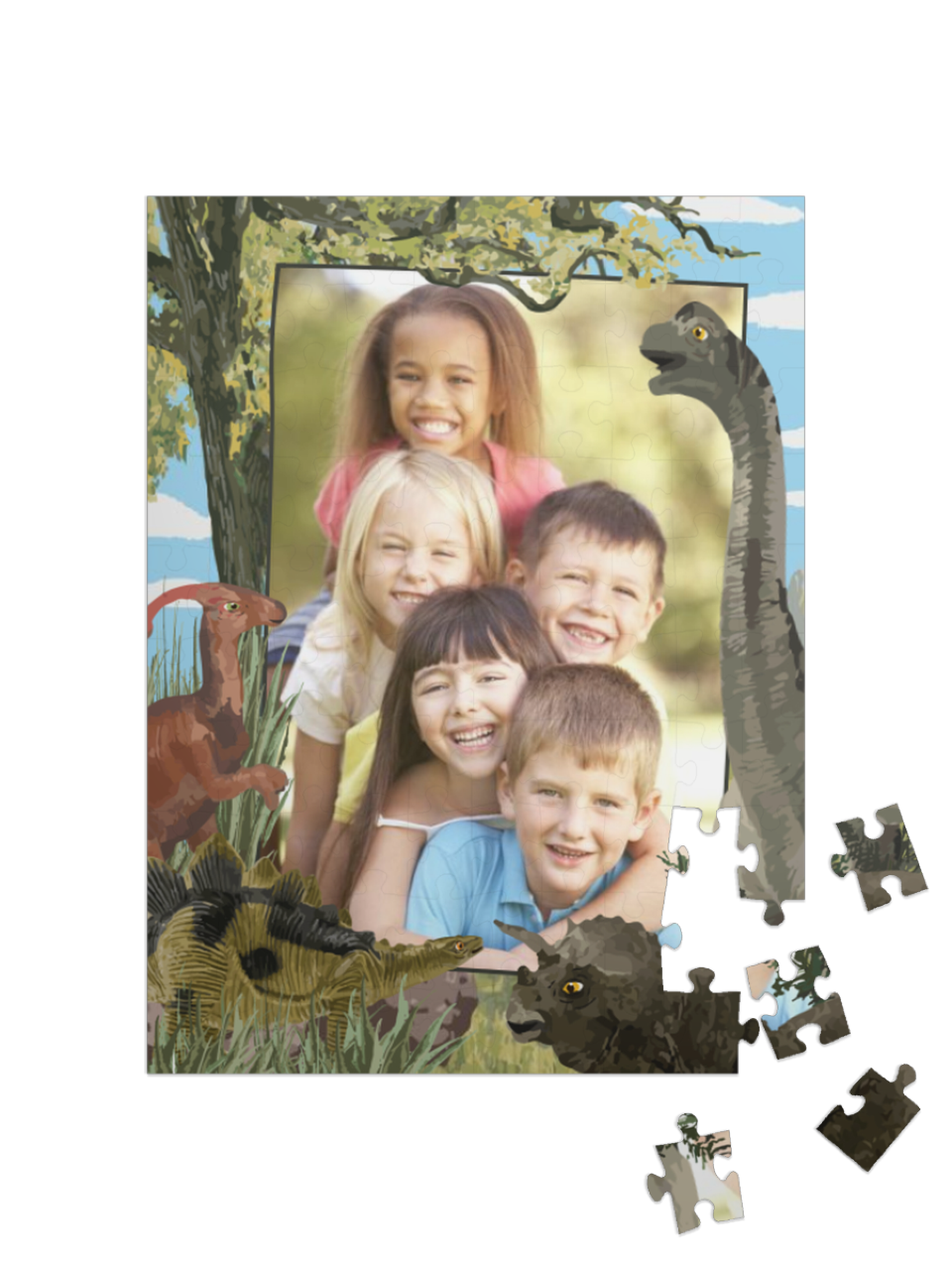 Create a Dinosaur Puzzle with your own Photos | puzzleYOU